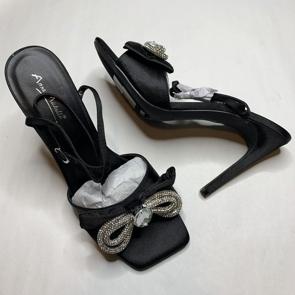 Anne Michelle | Shoes | Anne Michelle Endless42 Diamond Bow Stiletto ...